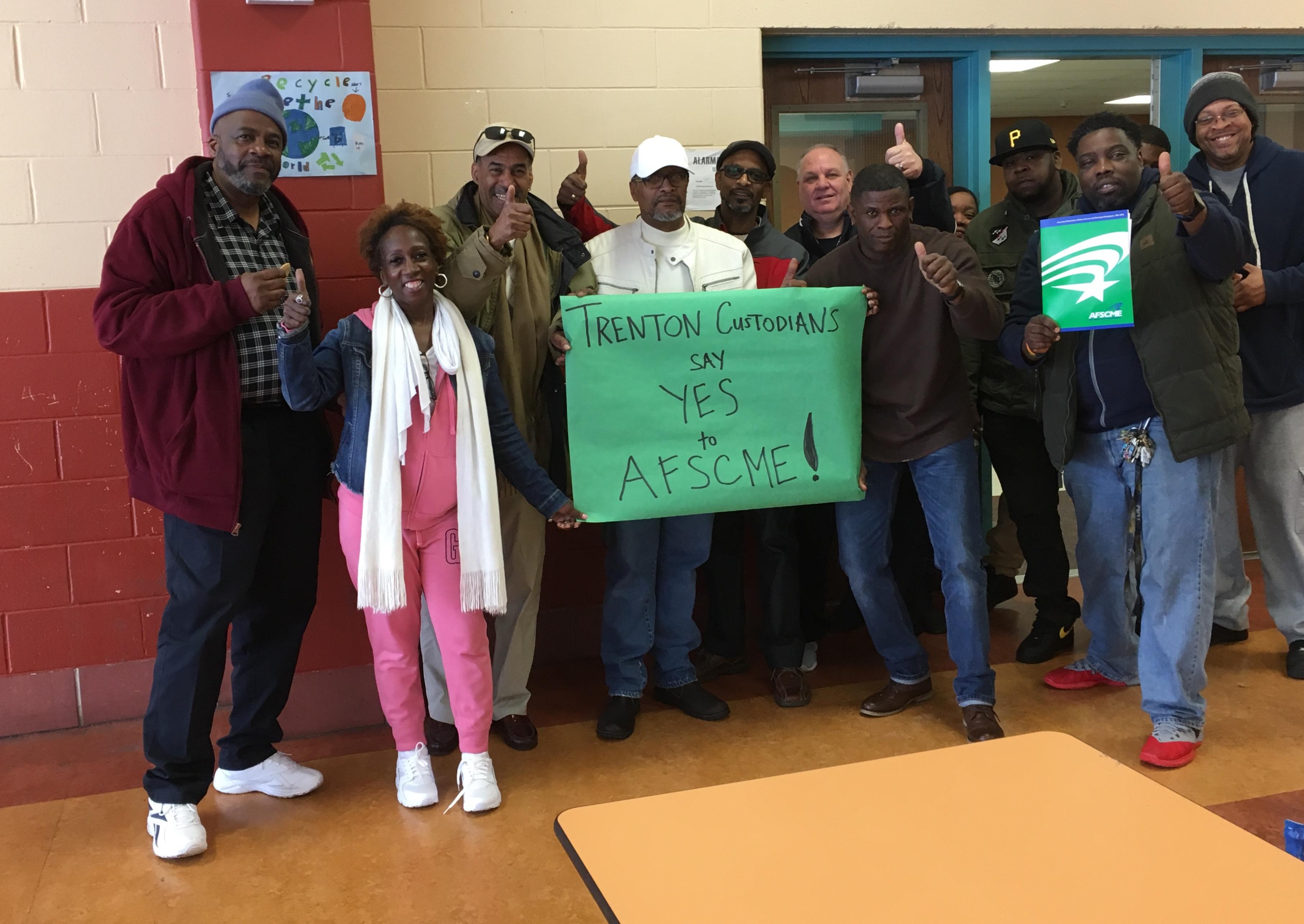 Trenton School Custodians Vote Unanimously to Affiliate with AFSCME NJ ...